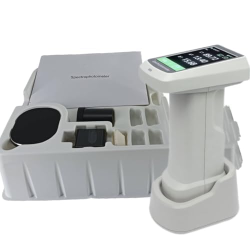 VTSYIQI Paint Spectrophotometer Grating Spectrophotometer Smart Color Measuring Instrument with ÎŚ8mm ÎŚ11mm Measuring Diameter Display Accuracy 0.01 D/8 SCI Structure Repeatability ÎE*ab⤠0.04