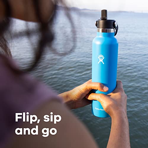 Hydro Flask 24 oz Standard Mouth Flex Straw Cap Olive