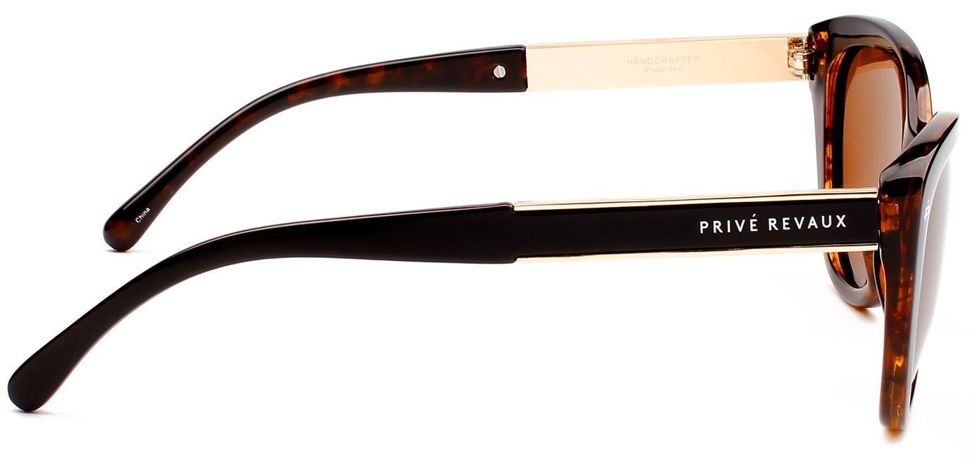 PRIVÉ REVAUX ICON Collection “The Hepburn” Designer Polarized Retro Cat-Eye Sunglasses