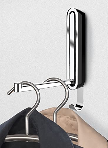 WENKO Premium Sigma 50582100 Folding Hook 2.5 x 18.5 x 2.5 cm ABS Black