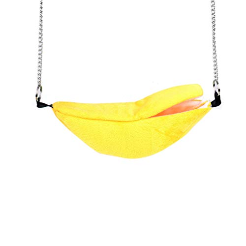 UEETEK Harmster Hammock,Banana Hamster Bed House Small Animal Warm Bed House Cage Nest Hamster Accessories