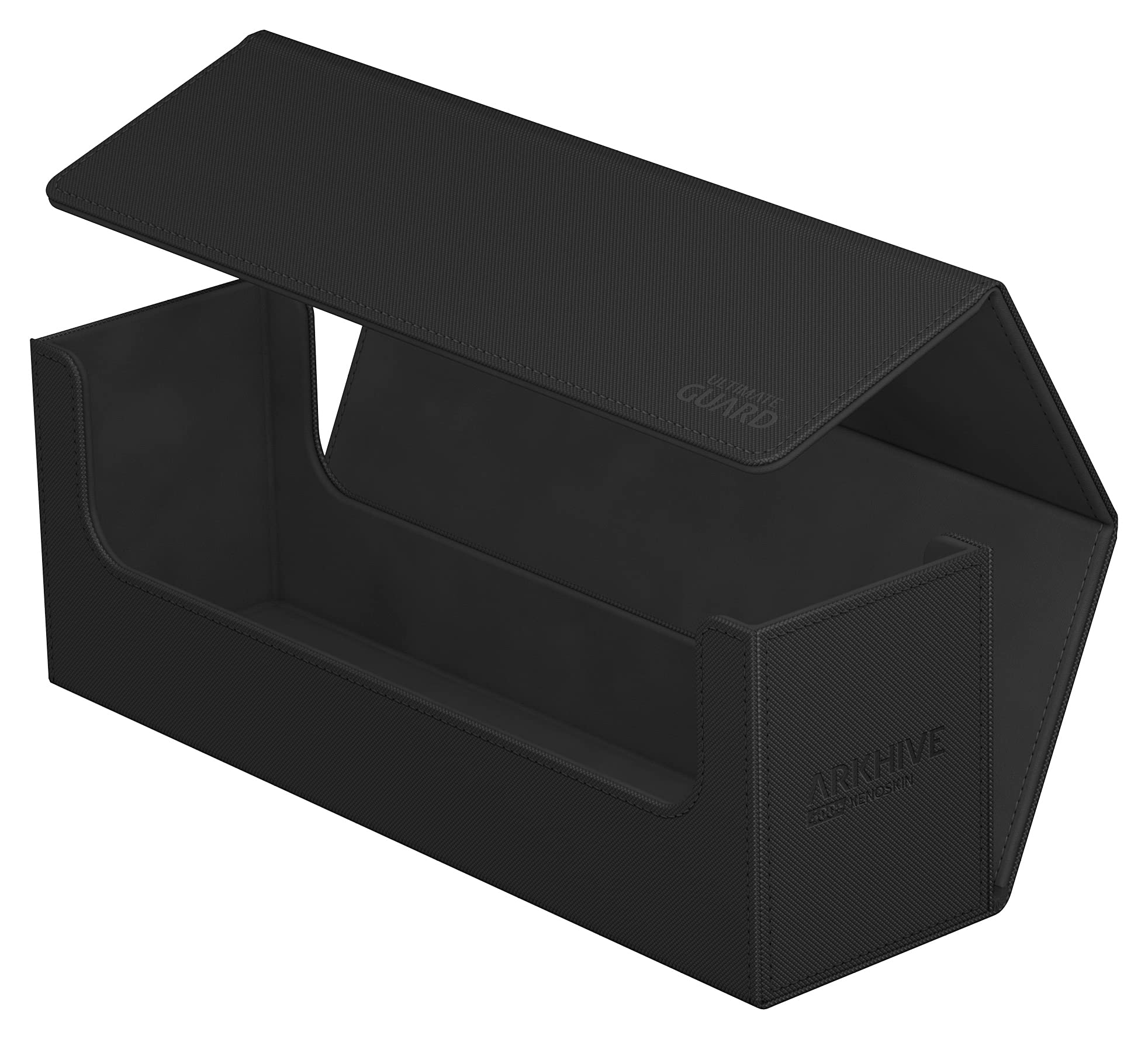 Ultimate Guard Arkhive 400+, Deck Case for 400 Double-Sleeved TCG Cards, Black, Compatible with Boulders, Magnetic Closure & Microfiber Inner Lining