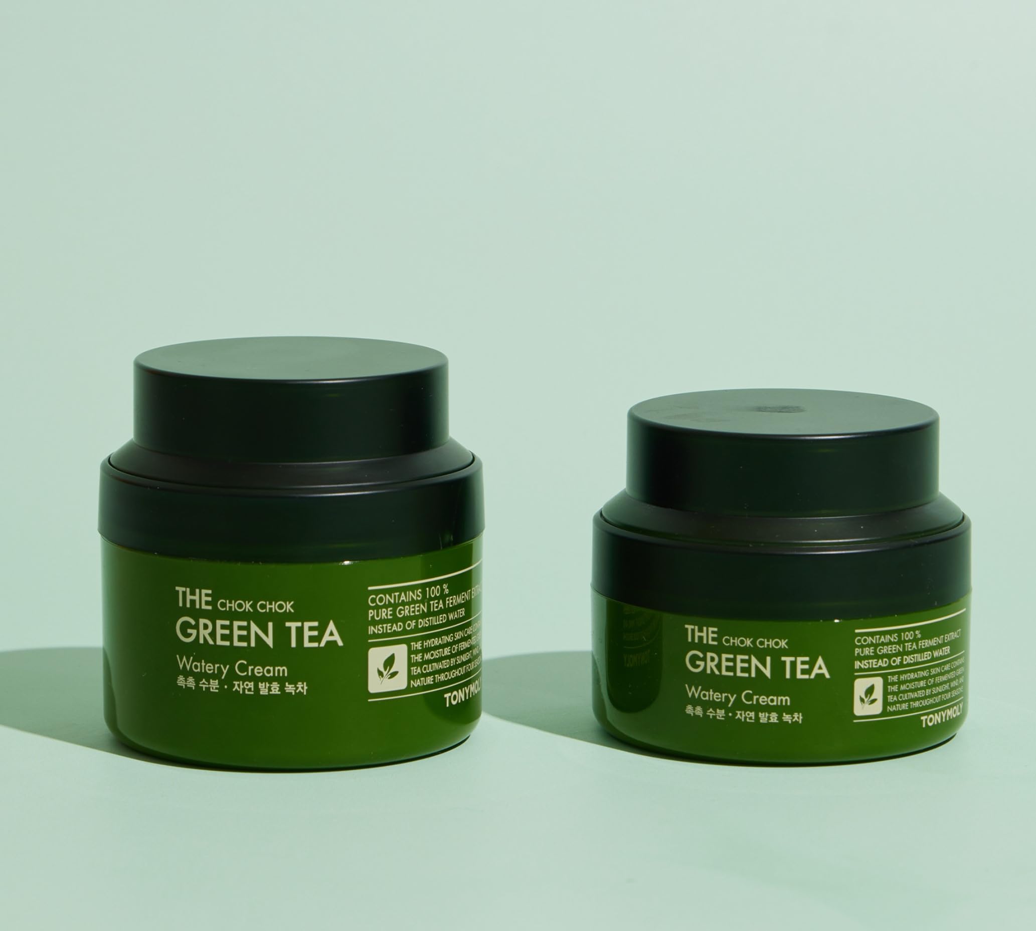 TONYMOLY The Chok Chok Green Tea Watery Moisture Cream, Intense Skin Hydration with Green Tea Extract and Antioxidants, 3.4 oz.