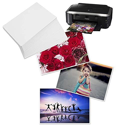 T6 500 Sheets 4x 6inch 4R High Glossy Photo Paper Waterproof Professional photographic Paper Works with Inkjet Printers 230gsm
