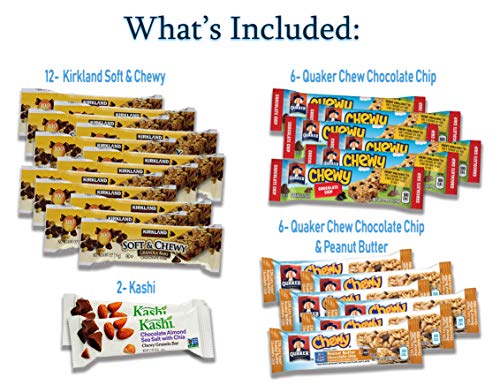 Veratify - Healthy Snacks To Go, Healthy Mixed Snack Box & Snacks Gift Variety Pack – Arrangement for office or Home – Granola Bars, Care Package (66 Count)