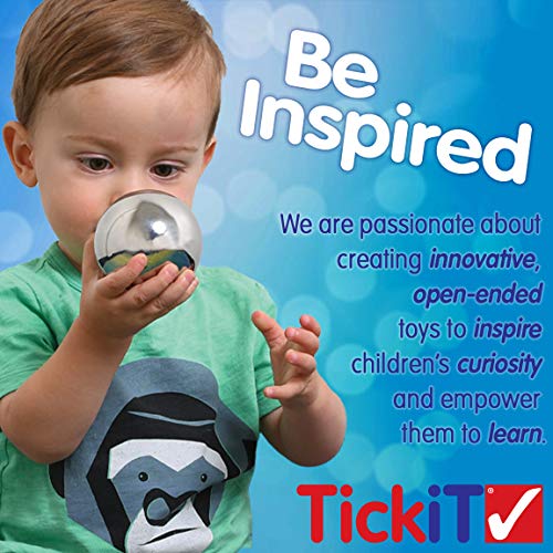 TickiT Sensory Glitter Storm - Set of 3 - Blue, Silver, Gold - Calming Glitter Tubes for Stress and Anxiety Relief - Encourage Focus and Concentration - Special Needs Toy
