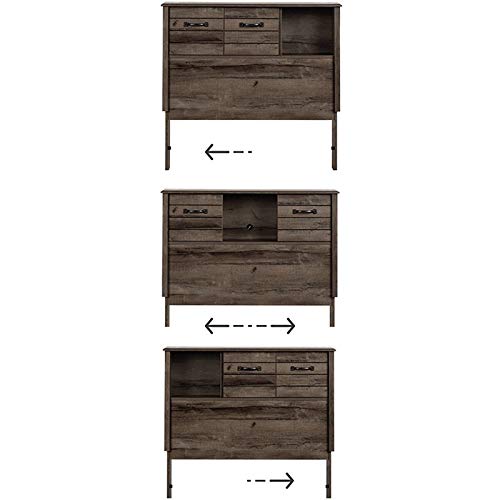 South Shore Ulysses Twin Bookcase Headboard, Fall Oak