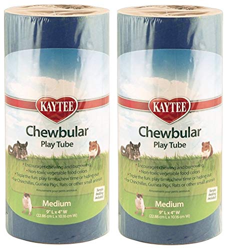 Super Pet Kaytee Chewbular Play Tube, Medium, Colors Vary (2 Pack - Medium)