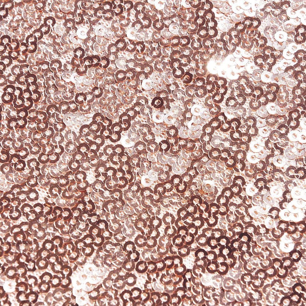Sequin Table Runners Rose Gold- 12 X 108 Inch Glitter Rose Gold Table Runner-Rose Gold Party Supplies Fabric Decorations for Holiday Wedding Birthday