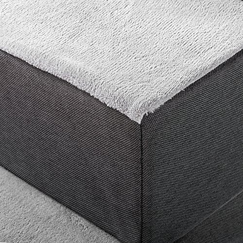 Zinus Easy Pet Stairs/Pet Ramp/Pet Ladder, X-large, Grey