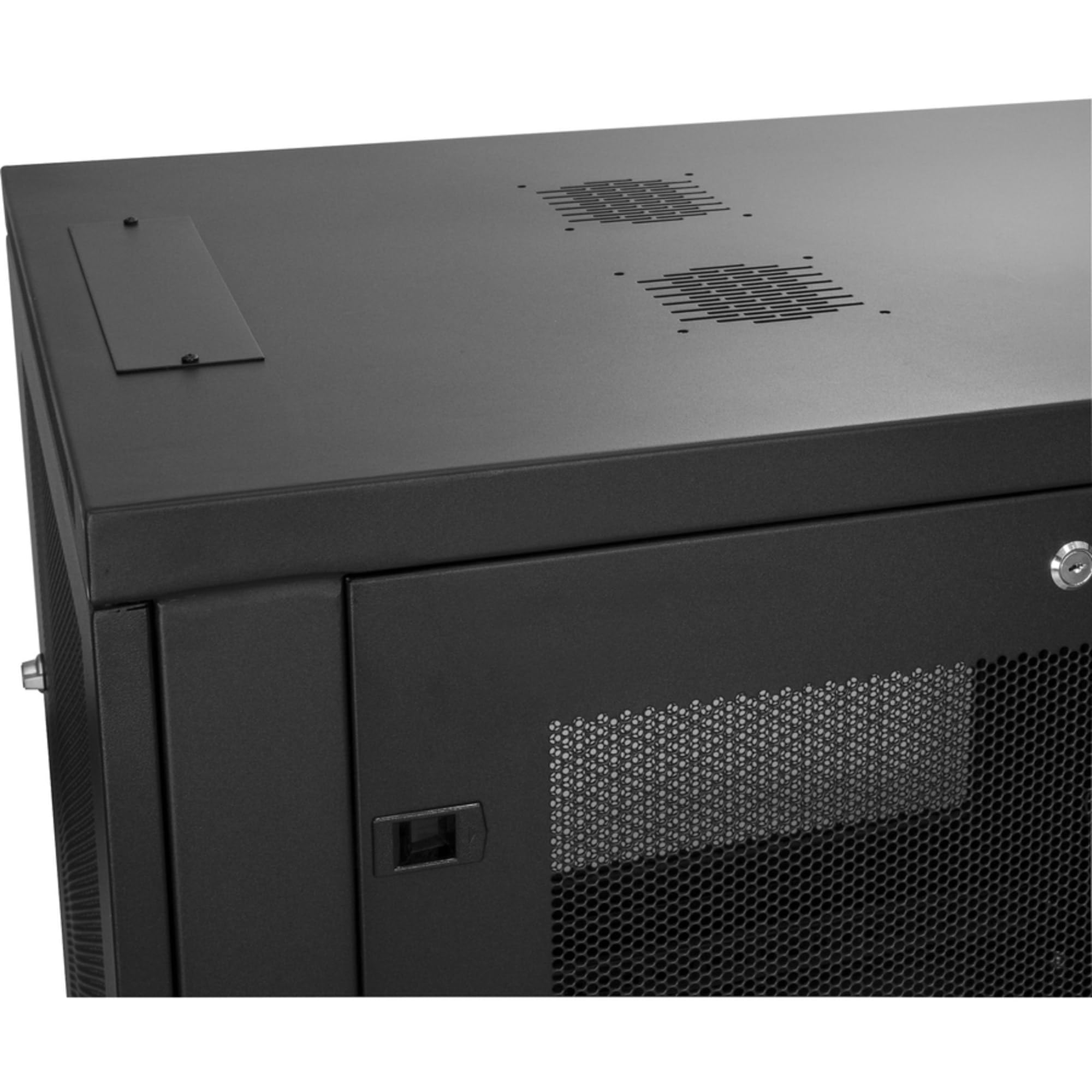 StarTech.com 2-Post 6U Wall Mount Network Cabinet w/ 1U Shelf, 19" Wall-Mounted Server Rack for IT / Data Computer Equipment