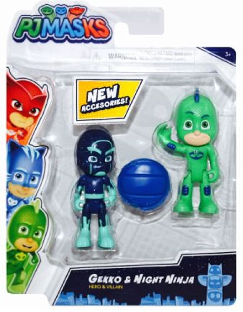 P J Masks PJ Masks Hero vs. Villain 2-Pack Figure Set (Gekko & Night Ninja)
