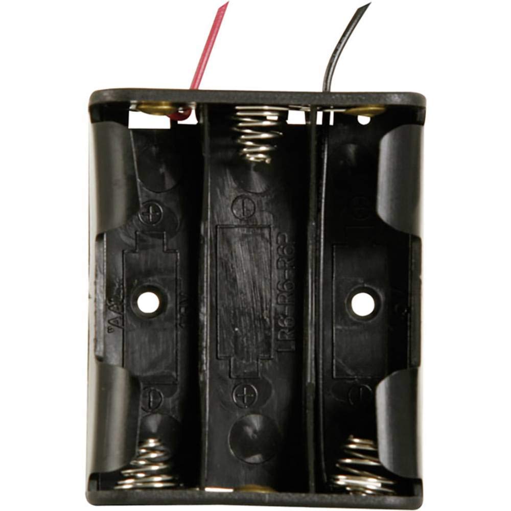 Velleman BH331A Battery Holder for 3 x AA Cell with Leads, 1 Grade to 12 Grade