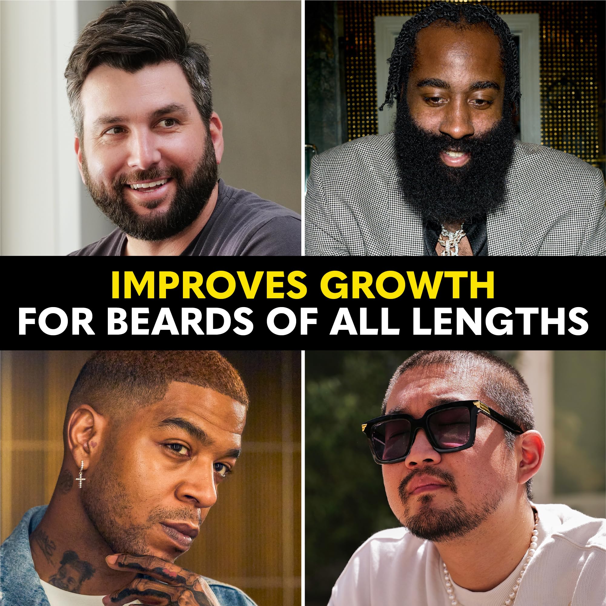 The Beard Club - Biotin Beard Growth Vitamins - Support A Thicker Fuller Beard, Fill in Patches - Minerals & Multi-Vitamins Help Support and Stimulate Healthier Facial Hair Growth