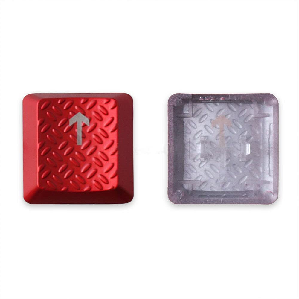 Texture Tactility Backlit Keycaps Replacement Suitable for Logitech G813/G815/G913/G915 TKL RGB Mechanical Gaming Keyboard (WASD+Arrow Keys) (Red)