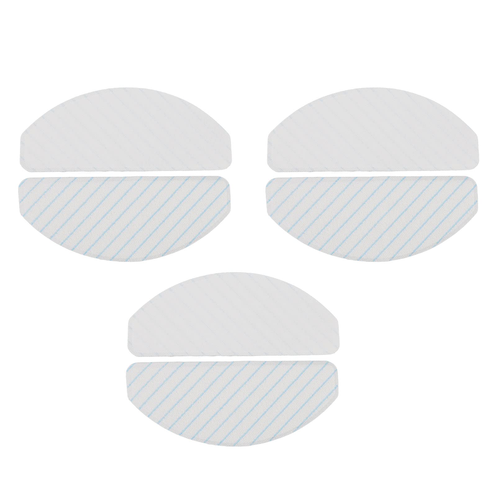 Fdit 6 Pcs Mop Cloth Pads Replacement for Yeedi Vac 2pro Vacuum Cleaner Washable Reusable Mop Cloth Pads Replacement Parts Sweeper Accessories
