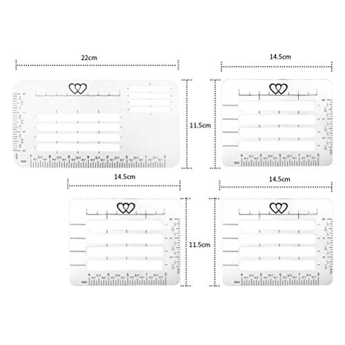 SUPVOX 4pcs Addressing Guide Stencil Templates for Envelopes Thank You Card