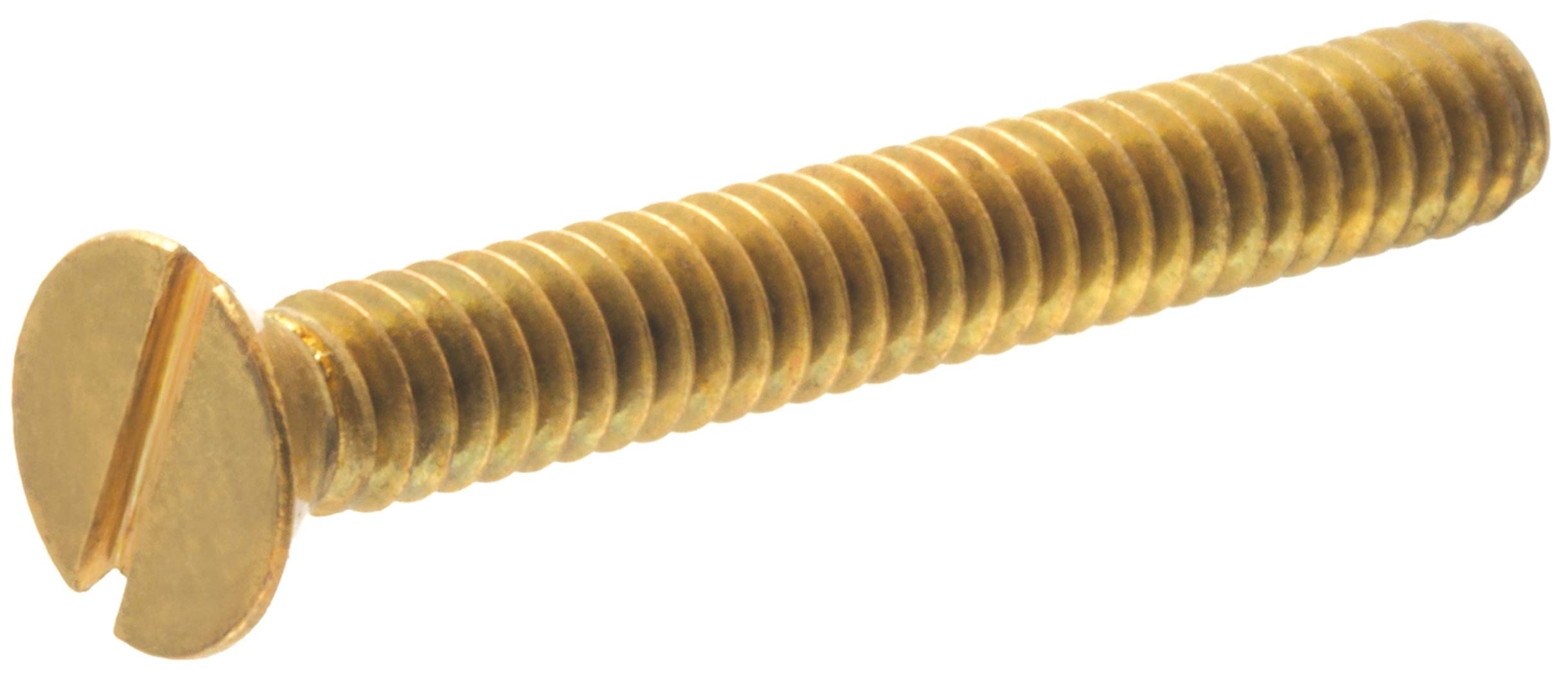 The Hillman Group 2093 Brass Flat Head Slotted Machine Screw 8-32 x 1-1/4 24-Pack