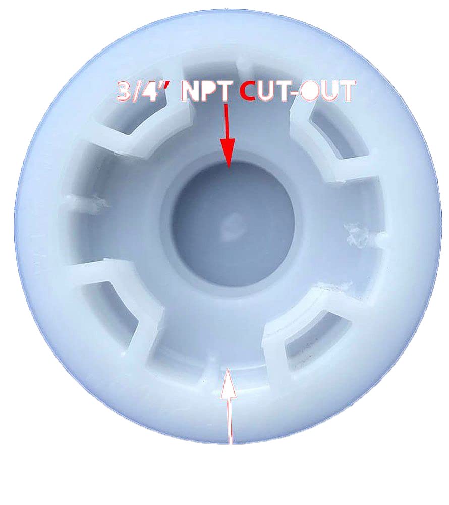 Poly Drum, Closed Head, 55 Gal, White