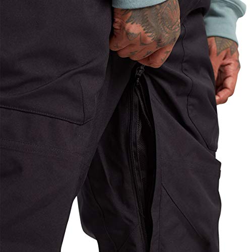 Burton Men's Reserve 2L Bib Pants (Short), True Black, S