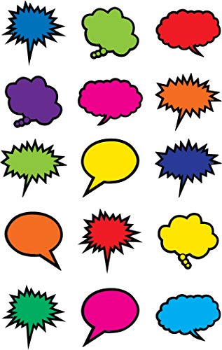 Teacher Created Resources Colorful Speech/Thought Bubbles Mini Accents