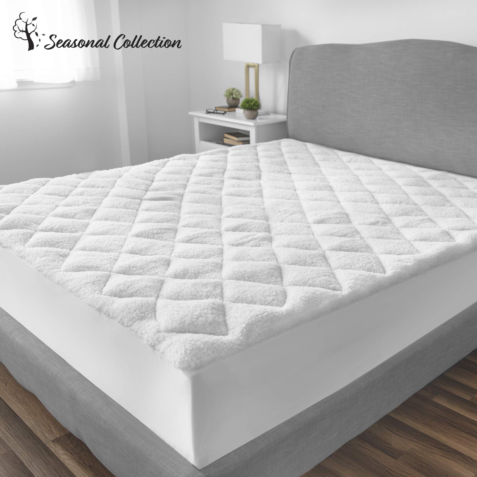 SensorPedic All Seasons Reversible Mattress Pad, Twin,White