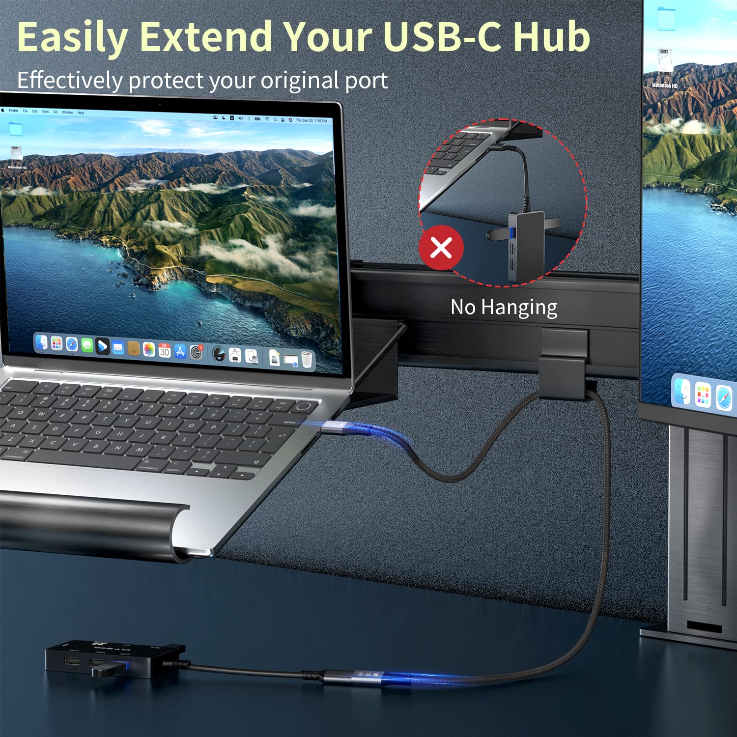 ConnBull Cable for Thunderbolt 4 40Gbps, USB-C Cable Flexible Supports 100W Charging / 8K@60Hz Video Compatible with Mac Studio M1 Max/Ultra and USB4 Devices, Black (0.8M)