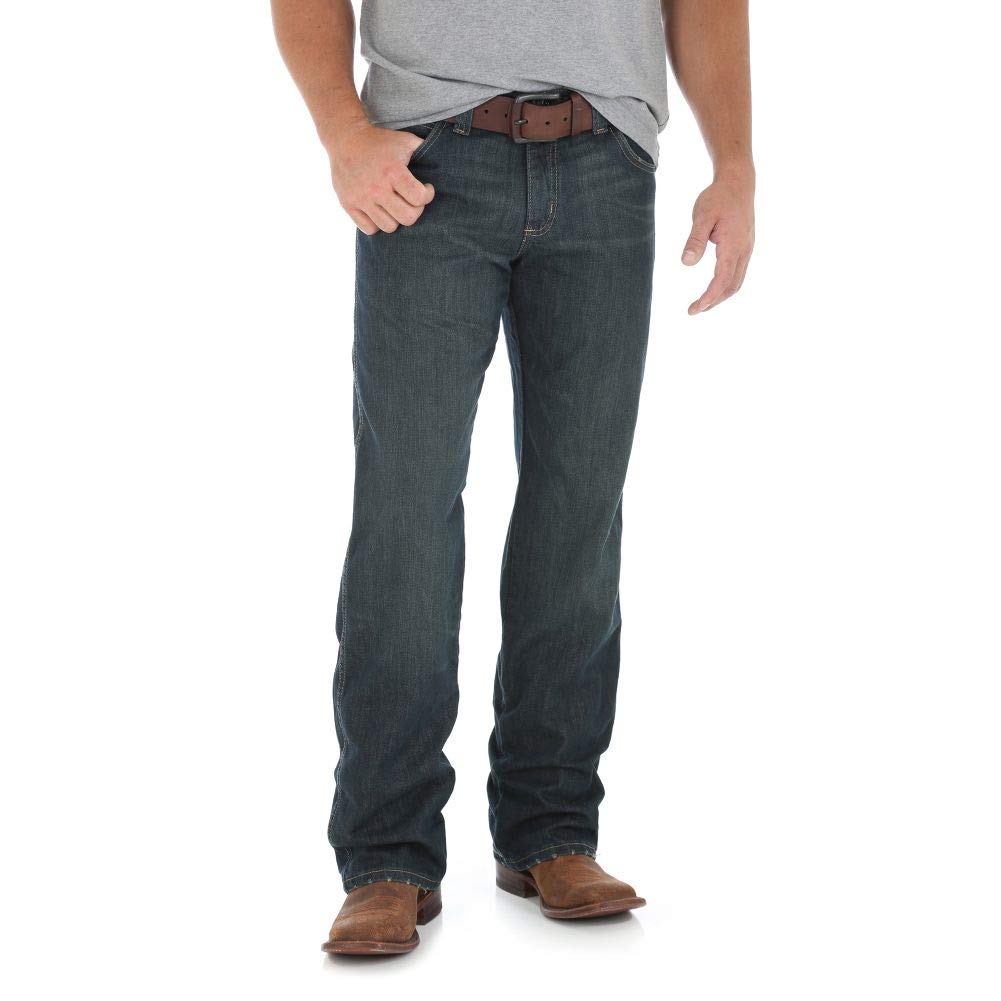 Wrangler Men's Retro Relaxed Fit Straight Leg Jean, Worn Bark, 33x30