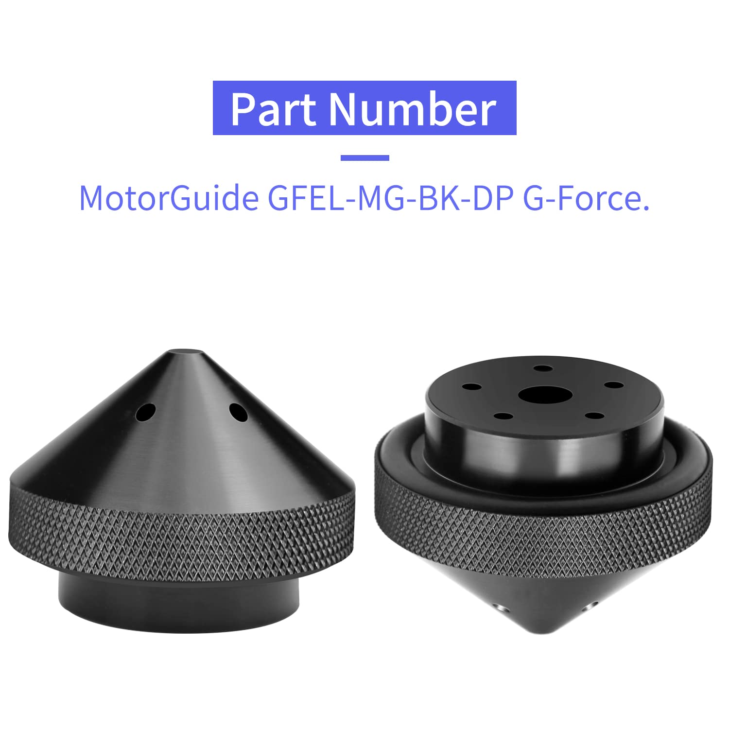 Mejiao Eliminator Trolling Motor Prop Aluminum Nut Compatible with MotorGuide GFEL-MG-BK-DP G-Force.