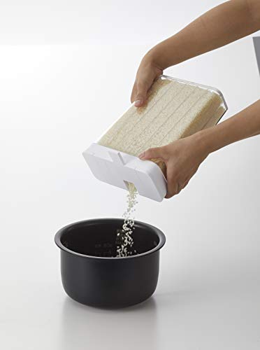 Yamazaki Home Tower Grain Container food storage and organization sets, One Size, White