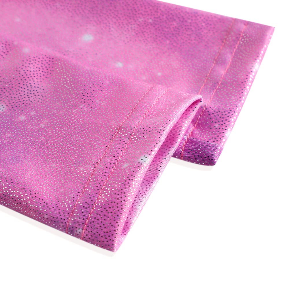 HOZIY Leotards for Girls Gymnastics Size 7-8 Long Sleeve Unitard Size 6-7 Years Old Purple Pink Galaxy Stars Starry Gradients