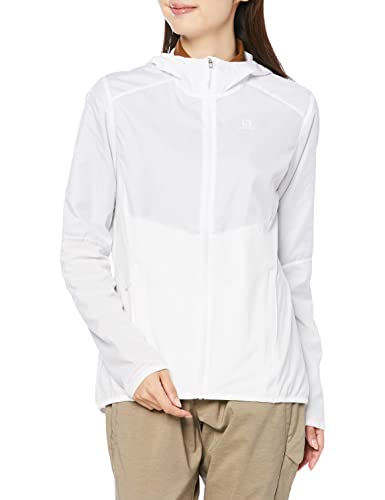 Salomon Women's Standard Wind Jacket, White, S
