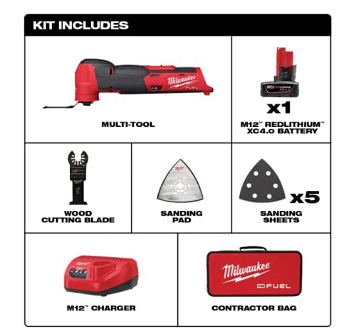 Milwaukee M12 FUEL Oscillating Multi-Tool Kit