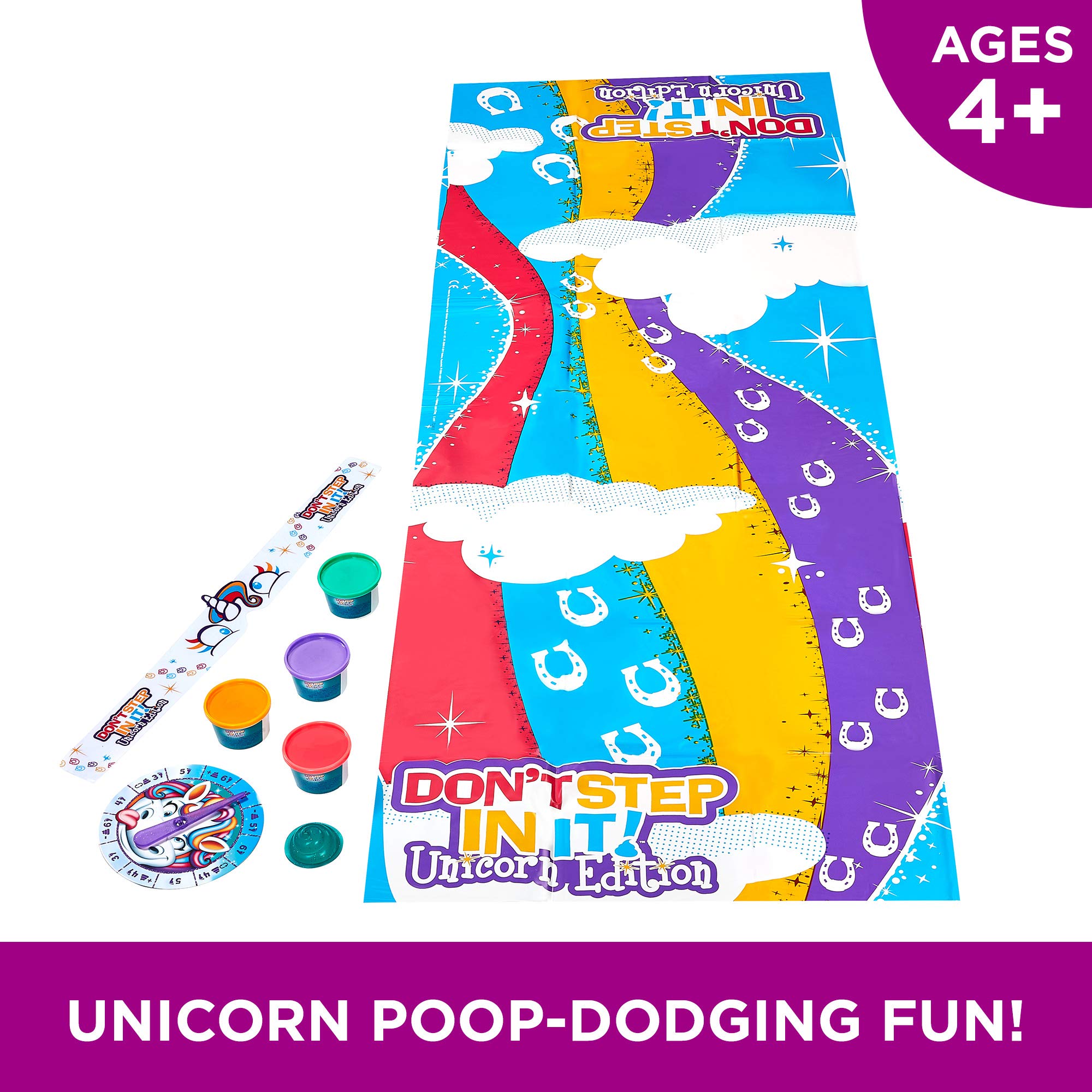 Hasbro Gaming Don’t Step in It Game, Unicorn Edition (Amazon Exclusive), 4 Years & up