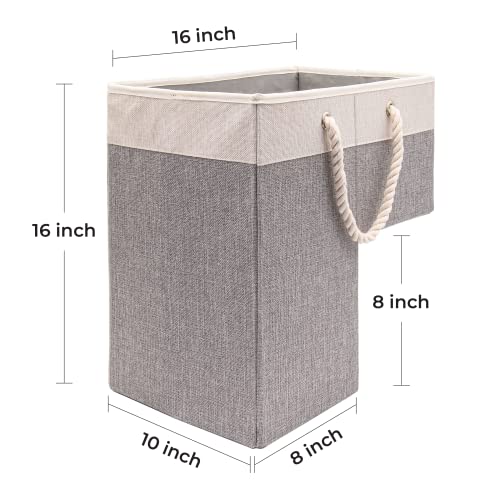 Stair Basket 16" x 16" x 10" Basket for Stairs with 3 Foldable Sections, Durable Cotton Collapsible Storage Bins, Stair Storage Organizer STRIKING LIFESTYLE