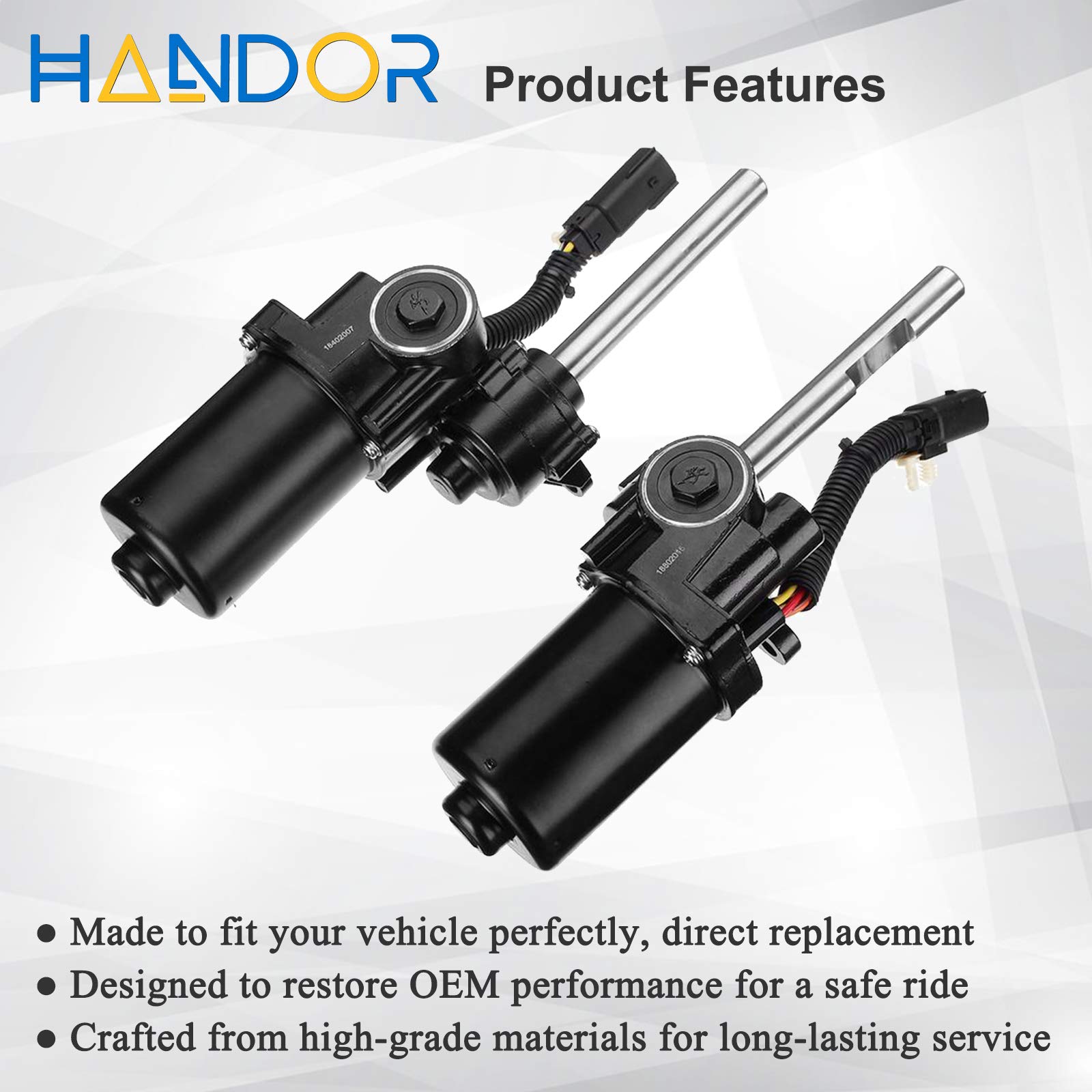 Handor Pair Front & Left Driver Power Running Board Motor Compatible with Fo-rd F150 2007-2014 Replacement# AL3Z16A506A AL3Z16A507A
