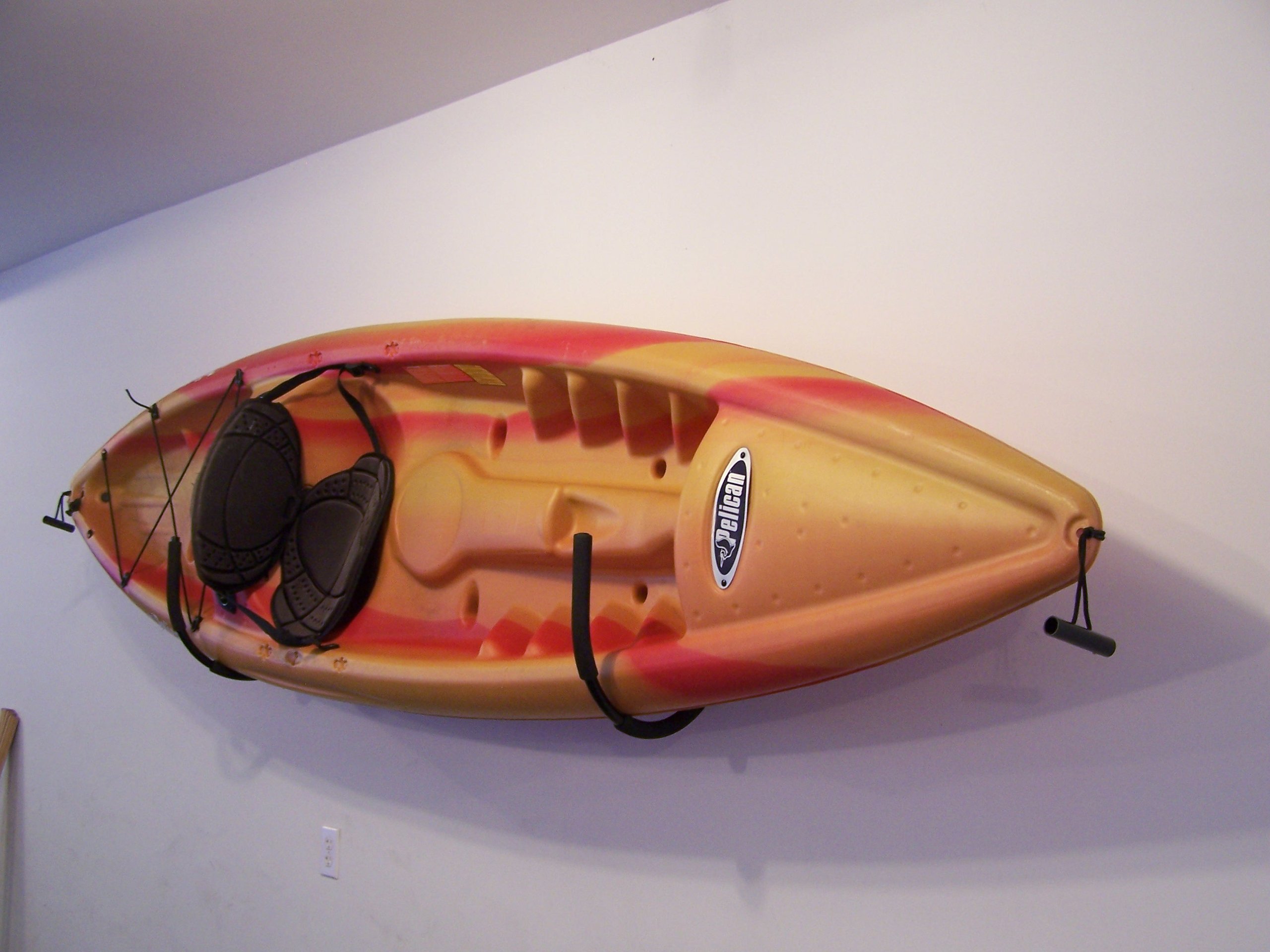 Pack'em Universal Wall Mounted Kayak Fold-Away Rack w/Hook (PK-Wall) Racks