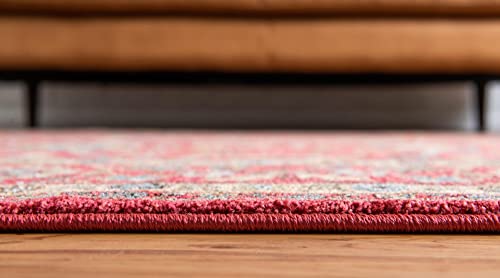 Rugs.com Chelsea Collection Rug β 5' x 8' Red Medium Rug Perfect for Bedrooms, Dining Rooms, Living Rooms