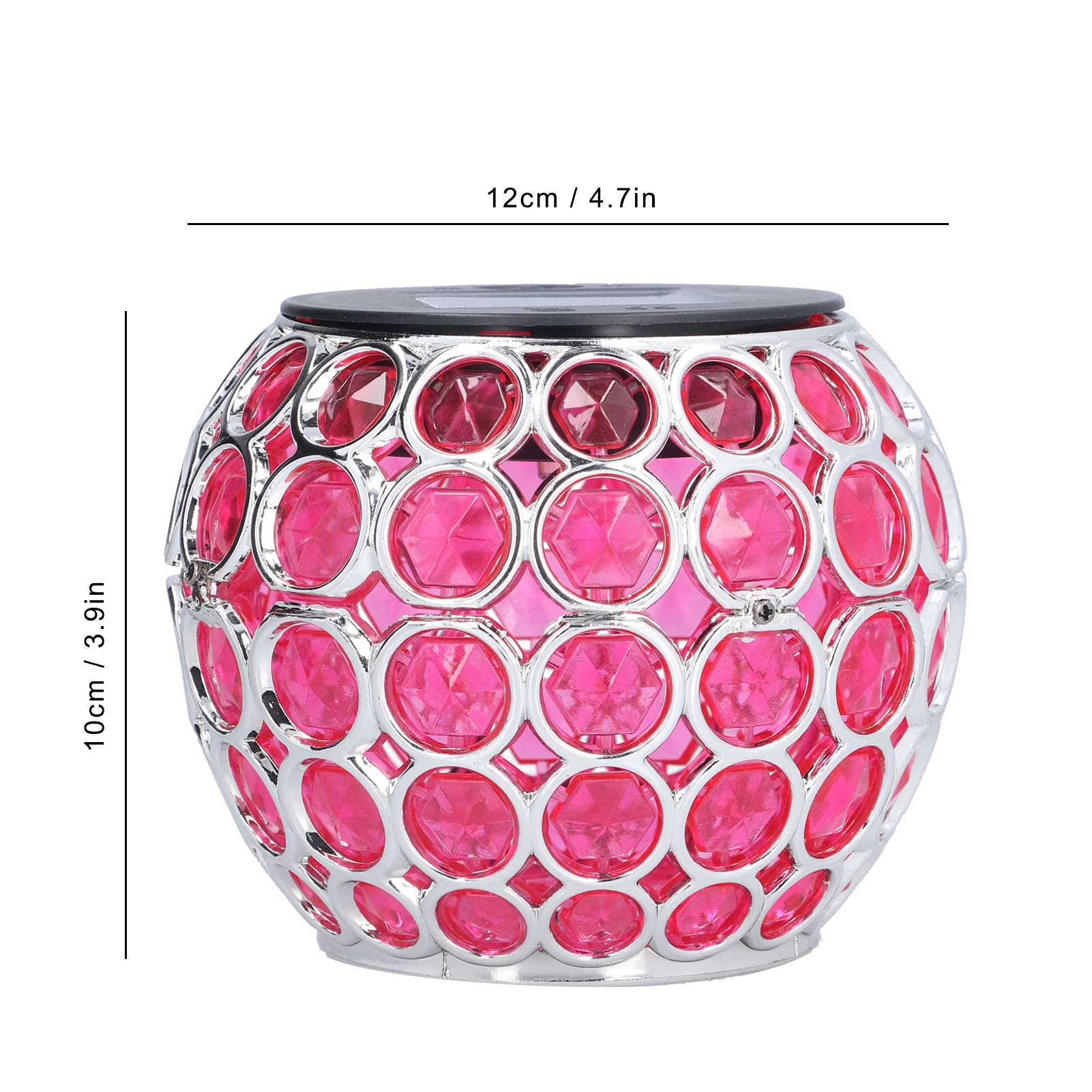 Solar Night Lights Lamp Wavy Point Ambient Lamp Stable Performance Soft Light Effect Lighting Supplies for Decoration Home Outdoor Garden