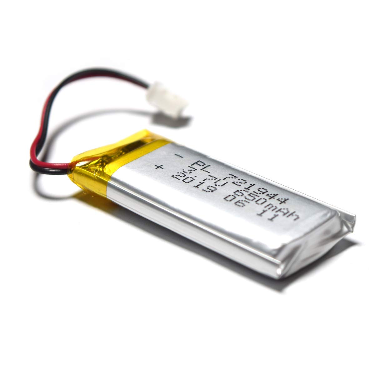 YDL 3.7V 721944 650mAh Lipo battery Rechargeable Lithium Polymer ion Battery Pack with PH2.0mm JST Connector