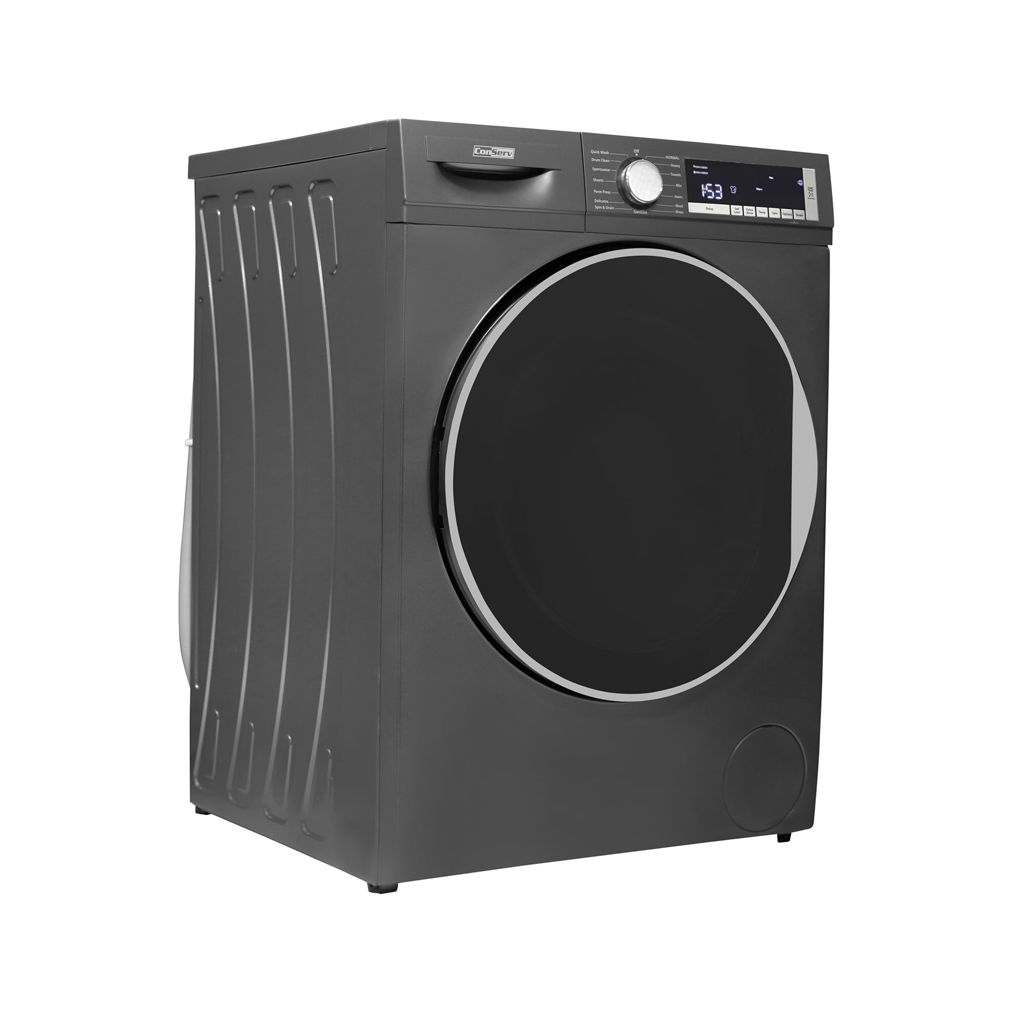 ConServ Washer 2.2cf AUTOSENSE 1400 RPM 15 programs LED Display 120V (Titanium)