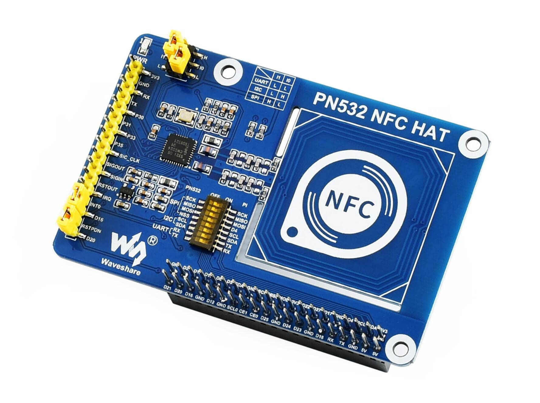 NGW-1pc PN532 NFC HAT Compatible with Raspberry Pi with I2C / SPI/UART Interface