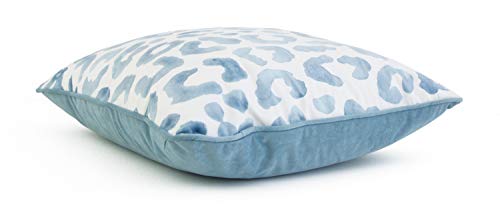 Thro by Marlo Lorenz Miron Cheetah Velvet Throw Pillow, 20" x 20", Teal
