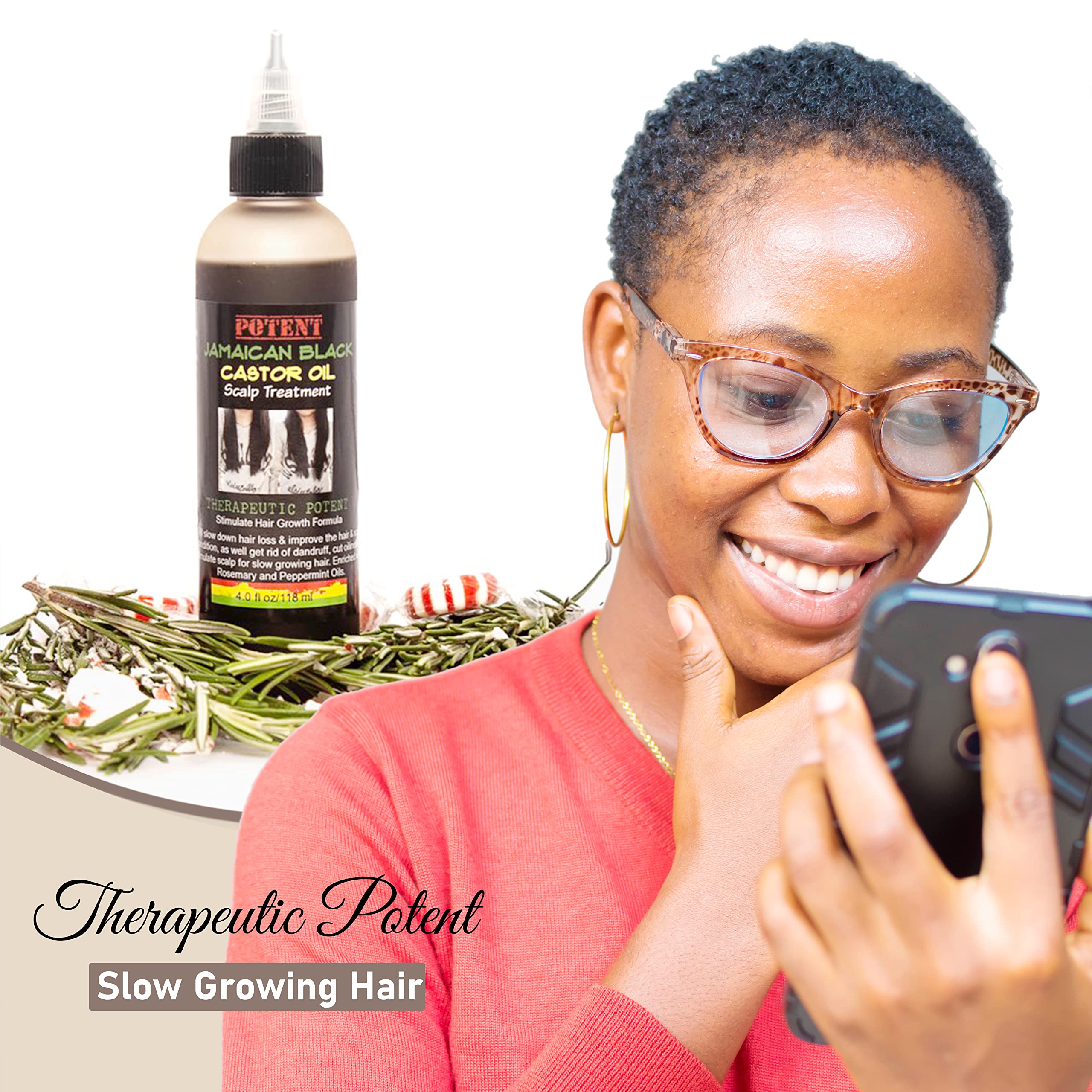Therapeutic Potent Jamaican Black Castor Oil Scalp Treatment (SLOW GROWING HAIR)