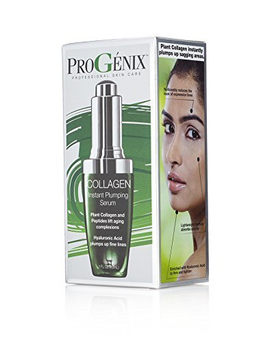 ProGenix Collagen Face Serum Skin Care Moisturizer Booster. Instant Plumping Serum With Hyaluronic Acid To Plump Fine Lines. 1 Fl Oz