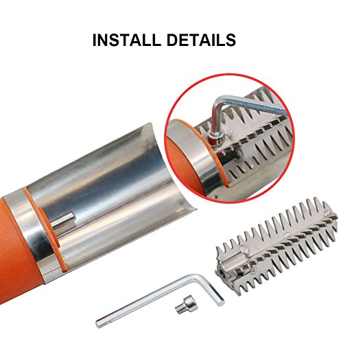 Speder Fish Scaler Corded Electric Fish Scale Remover Scraper Cleaner Kit with Waterproof Powerful Motor and AC Power Adapter for Fish Scaling