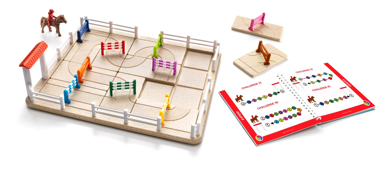 SmartGames Horse Academy Path-Building Game with 80 Challenges for Ages 7 to Adult