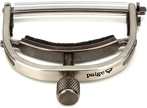 Paige 6-string Standard Guitar Capo - Made in the USA - Satin Nickel