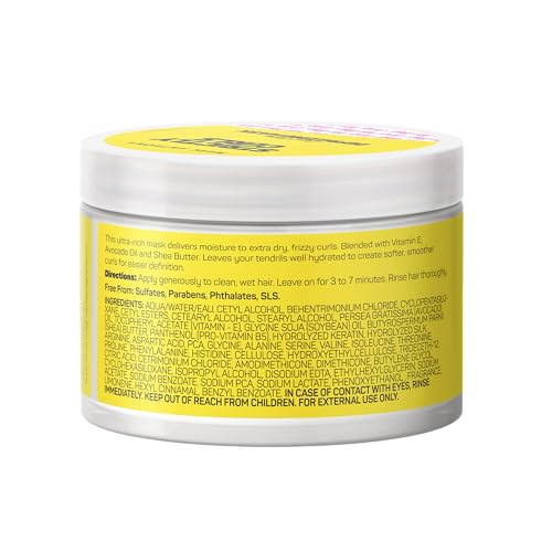 Marc Anthony Deep Hydrating Mask for Dry & Damaged Hair, Strictly Curls - Deep Hydration Treatment with Avocado Oil & Shea Butter Enhances Curls with a Soft Finish - Paraben-Free & Sulfate-Free