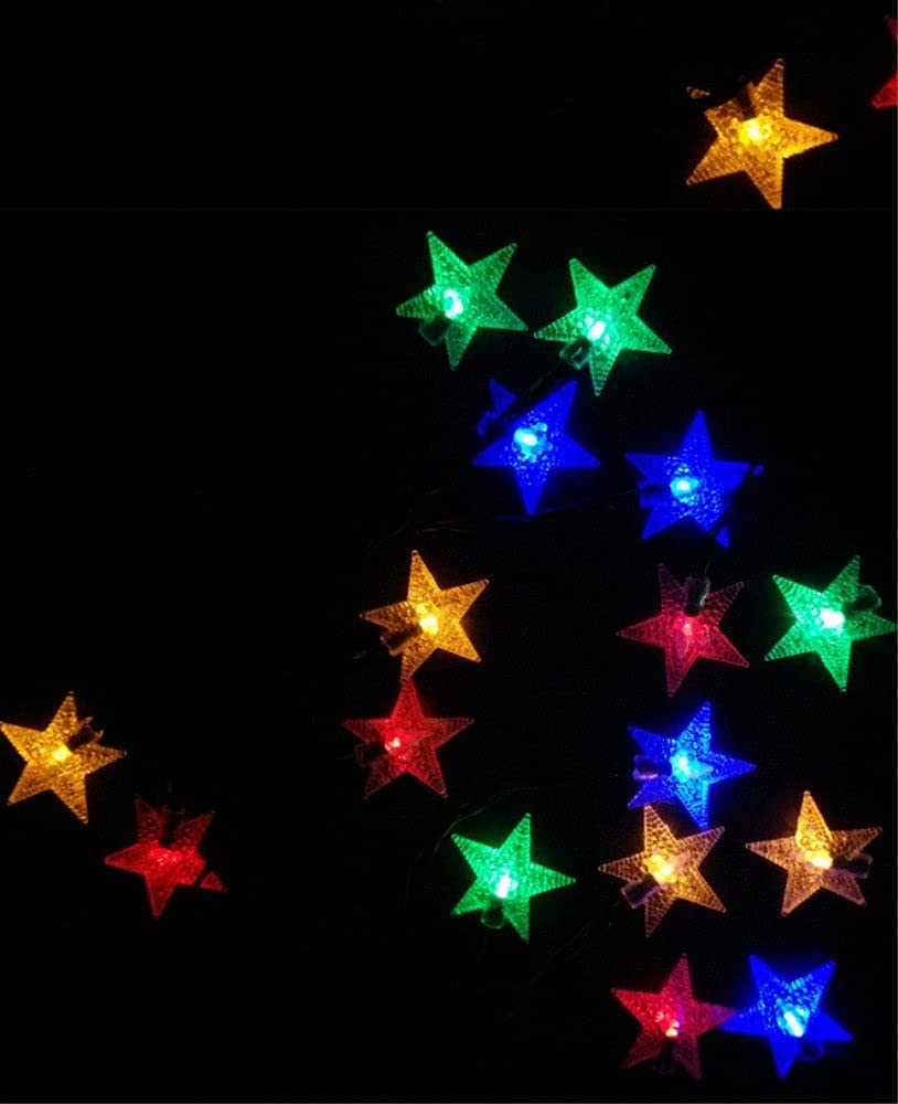 MaoTopCom Solar String Light 21ft 30 LED Fairy Star Garden Lights Outdoor String Lights Decorations for Outdoor, Home, Lawn, Wedding, Patio, Party and Holiday
